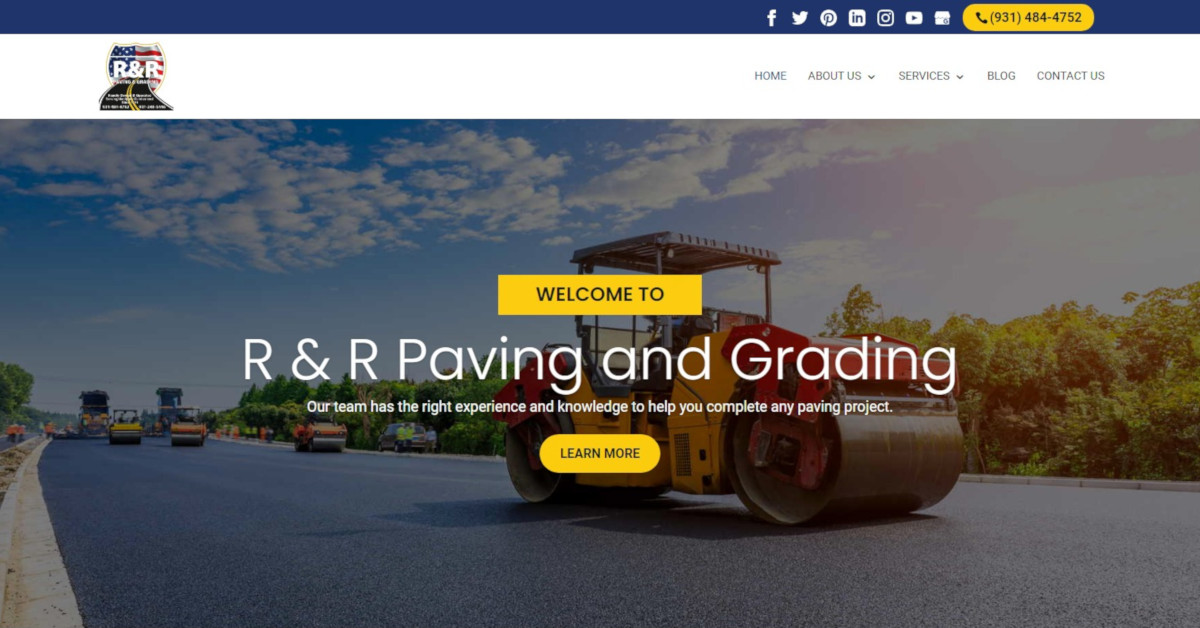 Our New Website is Live! | R & R Paving and Grading