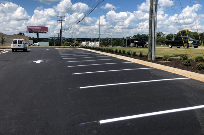 Striping, Cookeville, TN | R & R Paving and Grading
